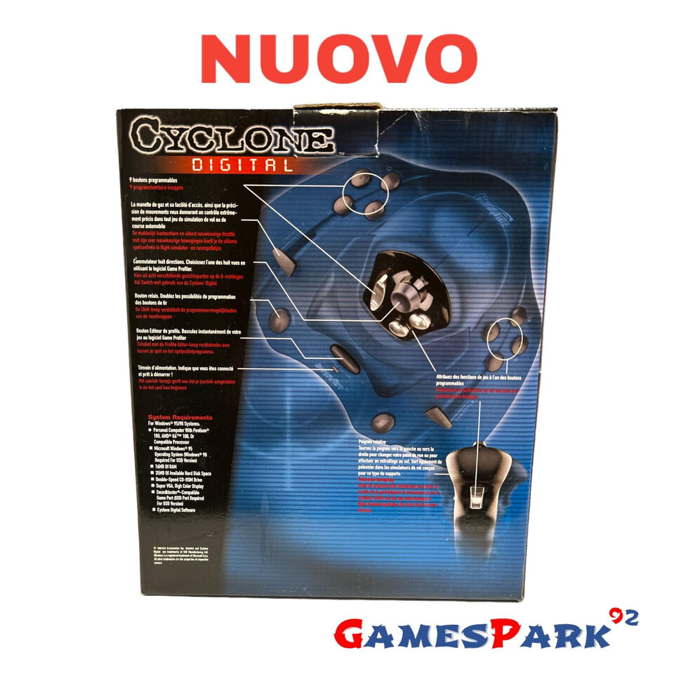 Joystick Controller Game Profiler per Cyclone Digital PC NUOVO accesso ...