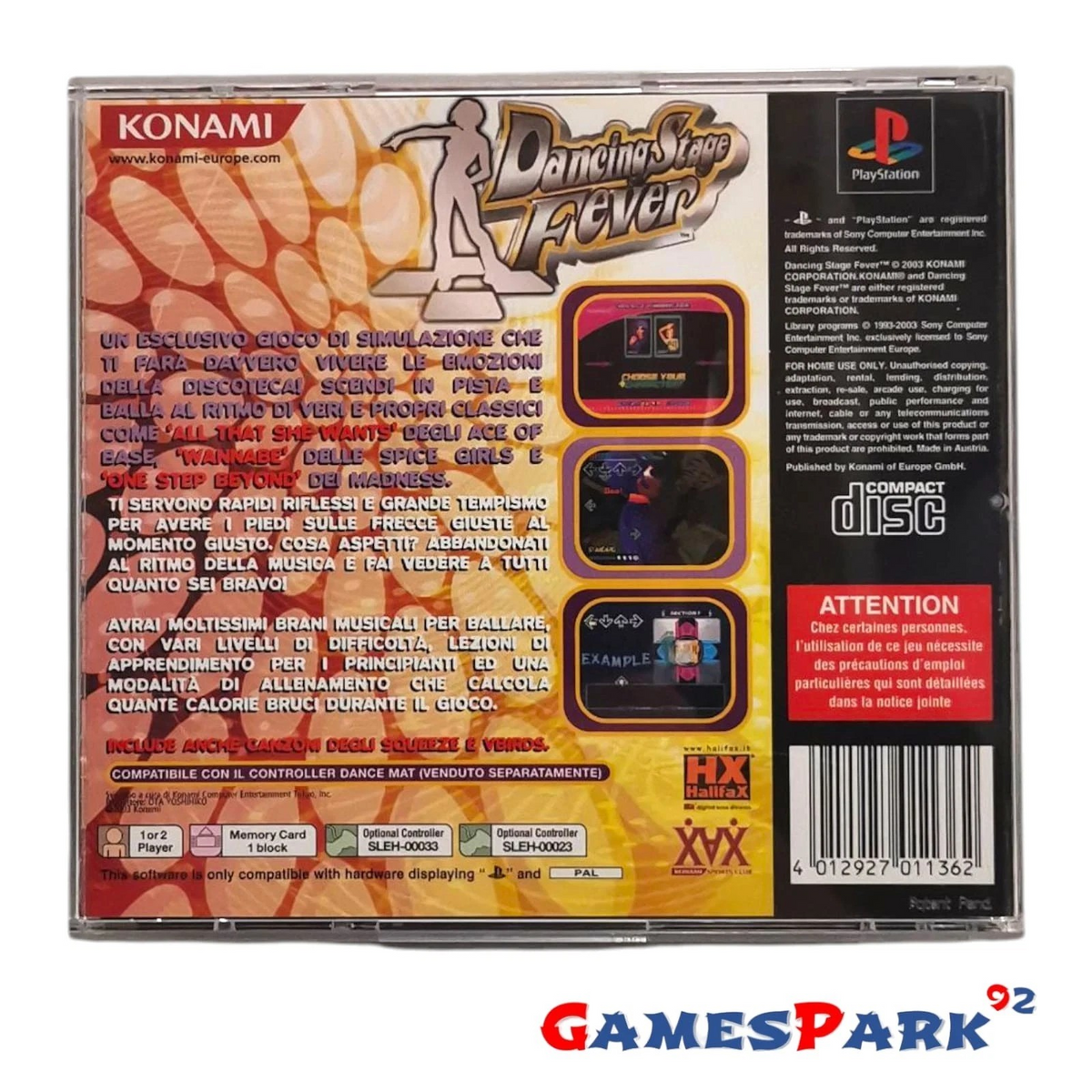 Dancing Stage Fever PS1 Playstation 1 USATO – GamesPark92